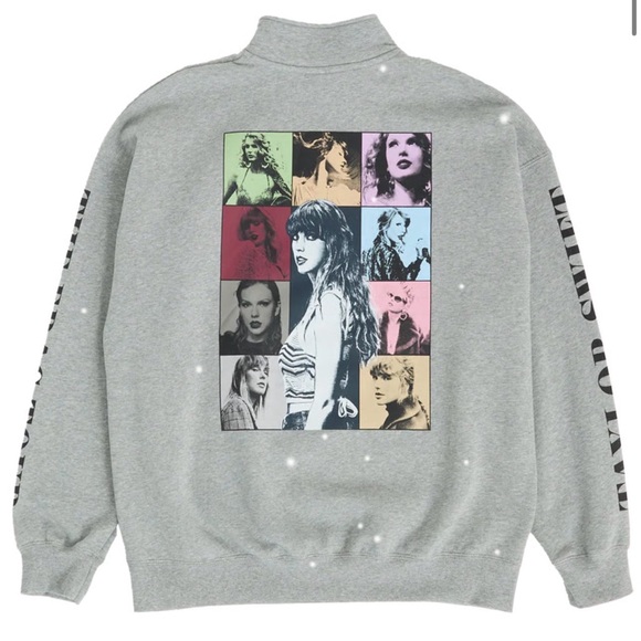 Taylor Swift | Tops | Taylor Swift Small Oversized Eras Quarter Zip ...